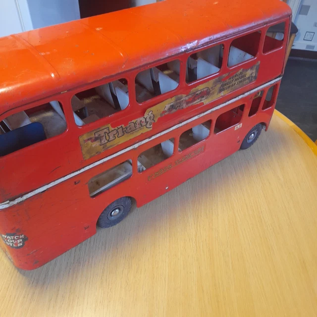 TRI-ANG LINES BROTHERS 1960 Large Pressed Steel Routemaster Double ...