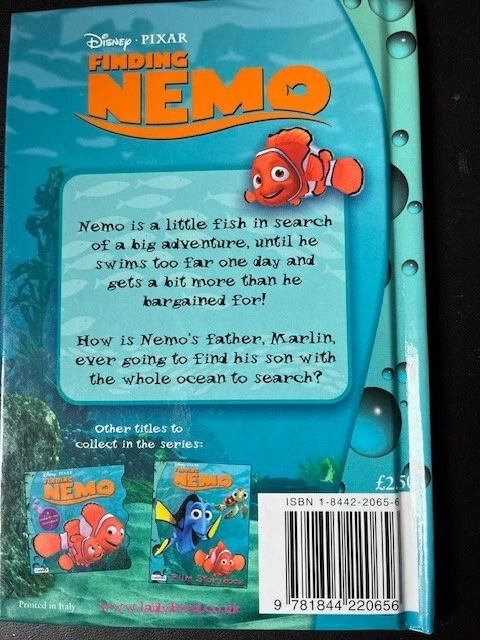 FINDING NEMO: BOOK of the Film by Pixar, Walt Disney Productions ...