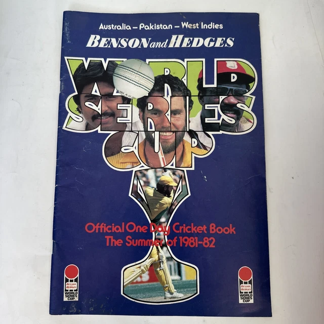 BENSON & HEDGES - World Series Cup - One Day Cricket Book - 1981-82 $24 ...