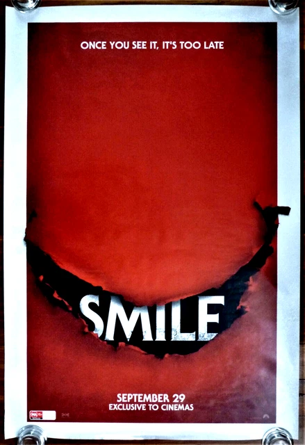 SMILE ORIGINAL 2022 Australian Advance One Sheet Horror Movie Poster ...