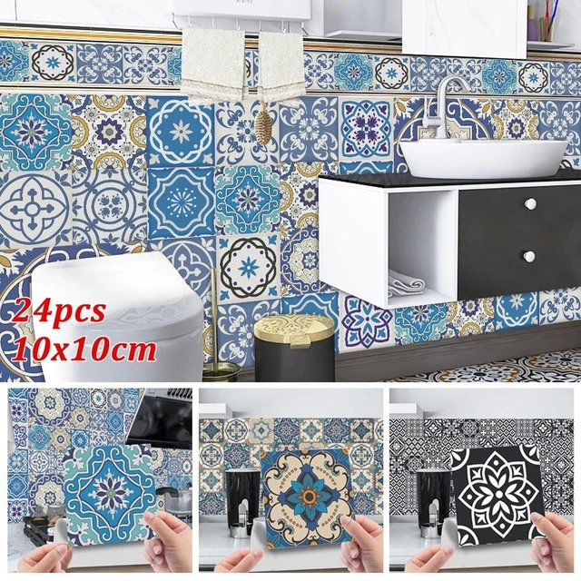 GREEN AND HARMLESS Peel Stick Tiles for Kitchen 24pcs Easy to Apply and ...