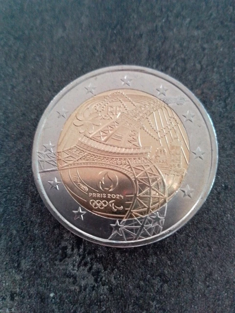 PIÈCE 2 EUROS jo 2024 JEUX OLYMPIQUES D78E PARIS 2024 PIÈCE-COMMÉMORATIVE EUR 18.000,00 ...