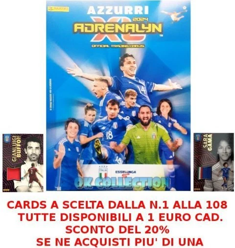 CARD ESSELUNGA PANINI ADRENALYN XL AZZURRI EUROPEI 2024 entra e scegli ...