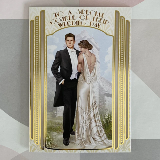 Art Deco Wedding Card Flapper Lady 1920 Great Gatsby Style £350 Picclick Uk