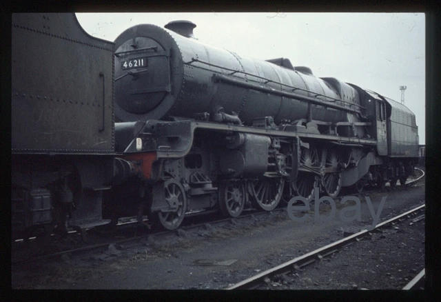 ORIGINAL 35MM SLIDE- ex LMS 'Princess' 46211 'Queen Maud' at Crewe ...