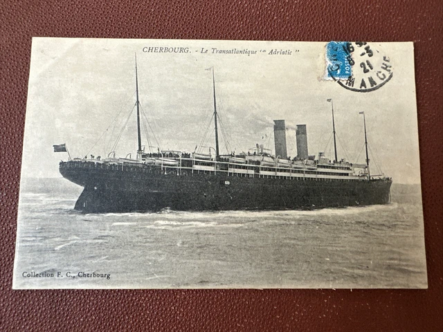 RMS ADRIATIC WHITE Star Line Titanic Interest Postcard EUR 15,00 ...