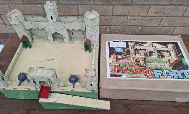 TRIANG FORT/CASTLE 1950'S Excellent Boxed And Complete £39.99 - PicClick UK