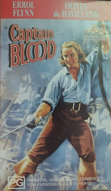 CAPTAIN BLOOD (VHS, 1935) Errol Flynn, Olivia de Havilland, Basil Rathbone $29.95 - PicClick AU