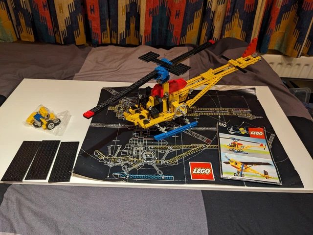 HÉLICOPTÈRE VINTAGE LEGO Technic 852 complet avec les deux instructions ...