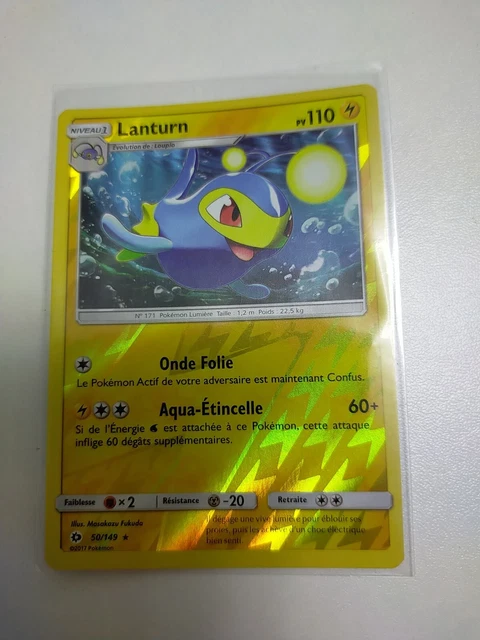 CARTE POKEMON SOLEIL & Lune Lanturn 50/149 reverse francaise EUR 1,00 - PicClick FR