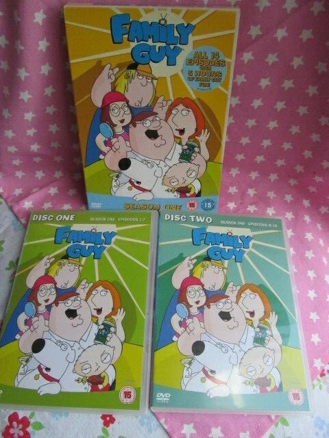 FAMILY GUY SEASON 1 Complete DVD, 2001, 2-Disc Set Great Working Order ...