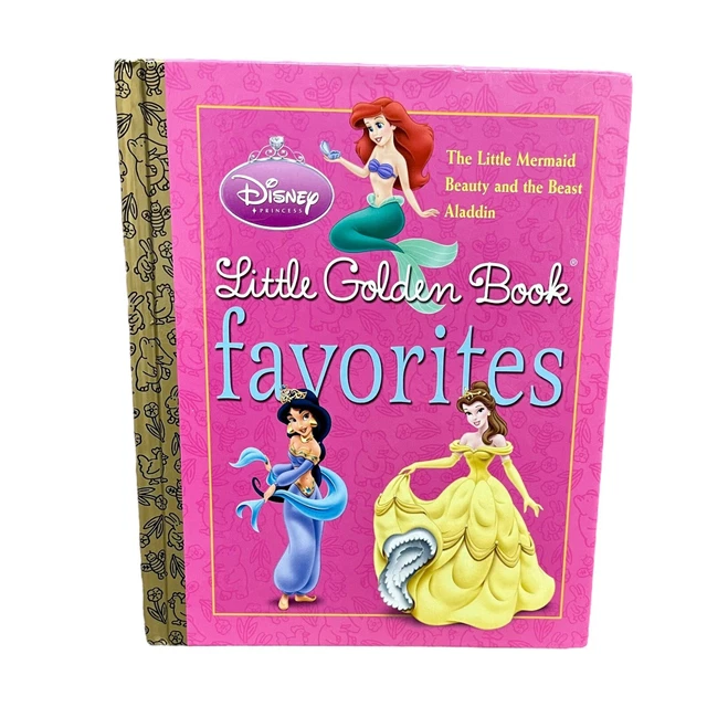 DISNEY PRINCESS LITTLE Golden Book Favorites, HC with laminated pink ...