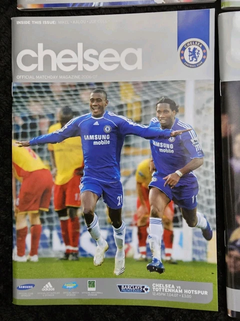 CHELSEA FC HOME programmes Season 2006-2007 £10.78 - PicClick UK