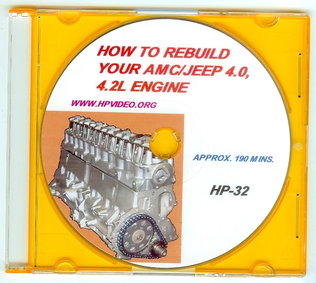 HOW TO REBUILD your AMC Jeep CJ Wrangler 4.0 L 4.2 L Engine Video ...