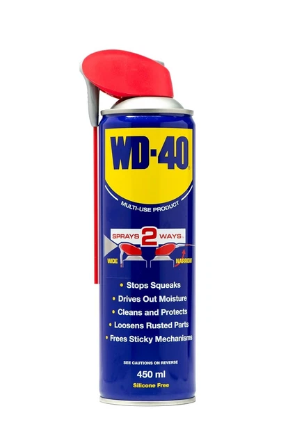 WD-40 MULTI-USE SPRAY 450ml: Wide and Narrow Spray for Maintenance ...