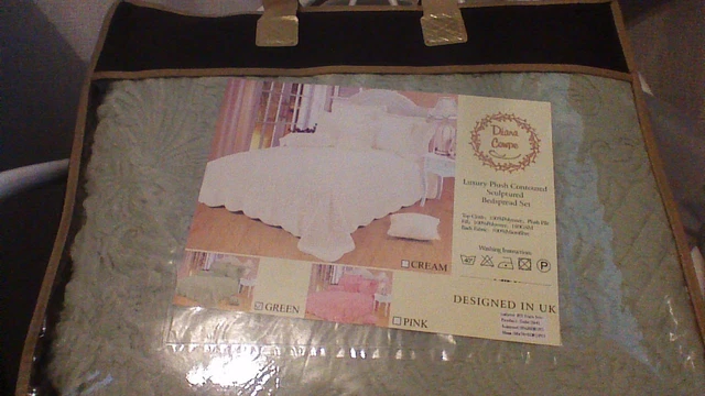 DIANA COWPE LUXURY bedspread set £21.50 - PicClick UK