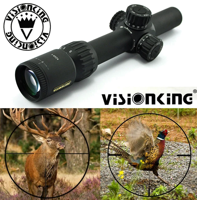 VISIONKING 1-6X24 FFP Rifle Scope R/G Illuminated Reticle 30mm Tube ...