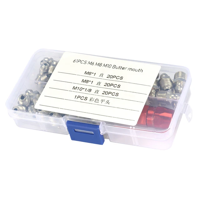METAL REPLACEMENT GREASE Nipple Fittings Pack Set Mechanical ...
