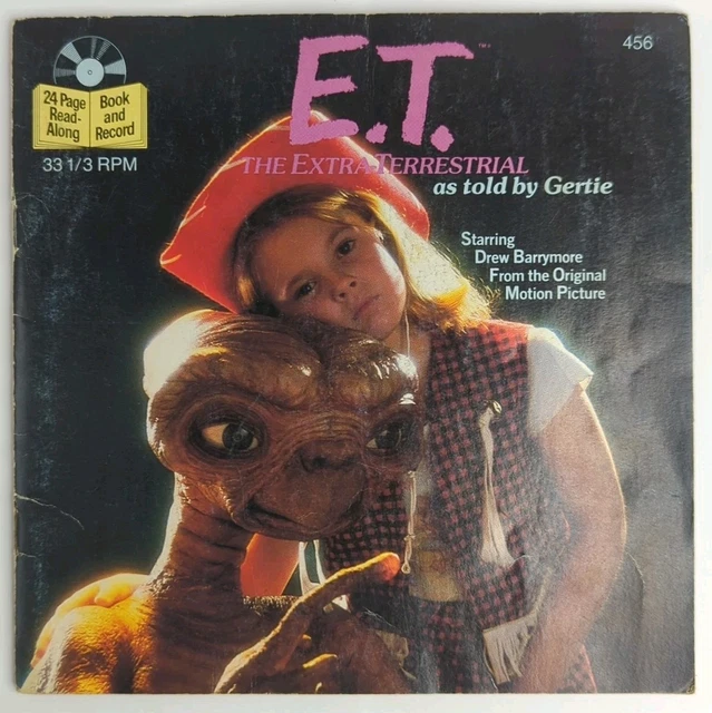 VINTAGE WALT DISNEY Read along book and 7" vinyl - ET Read by Drew ...