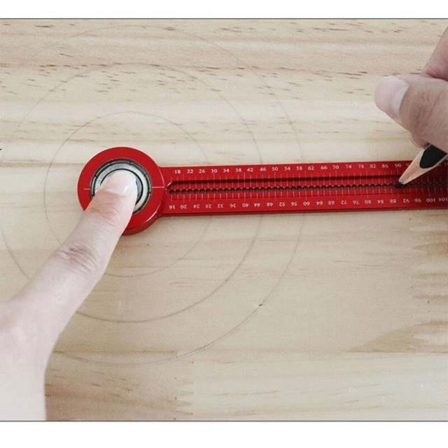CARPENTER RULER DRAWING Tool Clear Scale Rotation Bearing Ruler $19.95 ...