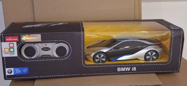 BMW I8 REMOTE Control 1:24 Silver Sports Car by Rastar - Brand New in ...
