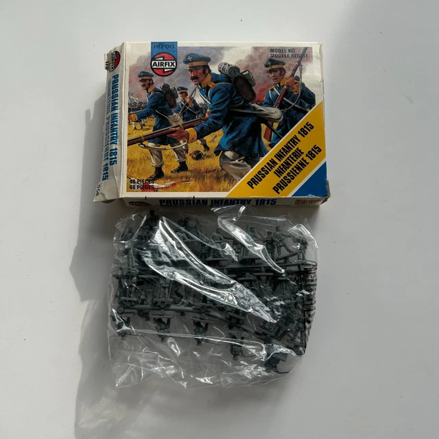 AIRFIX WATERLOO PRUSSIAN Infantry 48 Scale Pieces 01756-9 1978 HO/OO £8 ...
