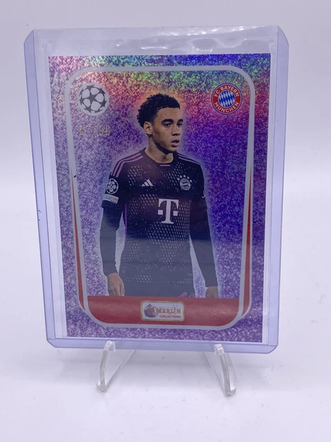 CARTA NUMERATA JAMAL Musiala Bayern Monaco calcio 57/99 Topps Merlin 23 ...