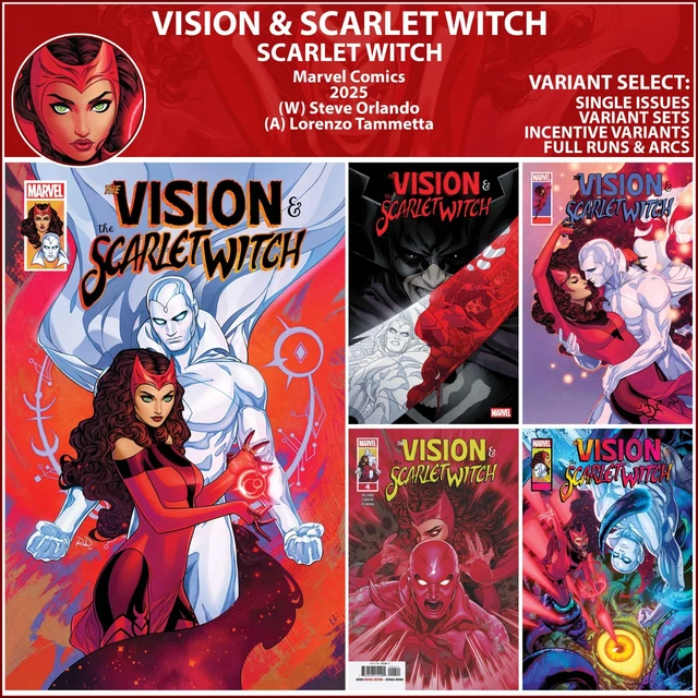 VISION & SCARLET Witch (2025) #1 2 3 4 5 Marvel Comics COVER SELECT £3. ...