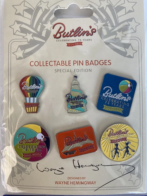 BUTLINS COLLECTABLE PIN Badges 75 Years 1936 - 2011 Special Edition ...