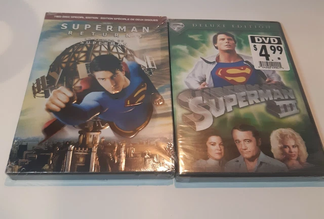 SUPERMAN RETURNS & Superman 3 DVD * Brand New Sealed * $22.42 - PicClick CA