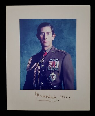 KING CHARLES III Signed Autograph Royalty Presentation Photo Cypher ...