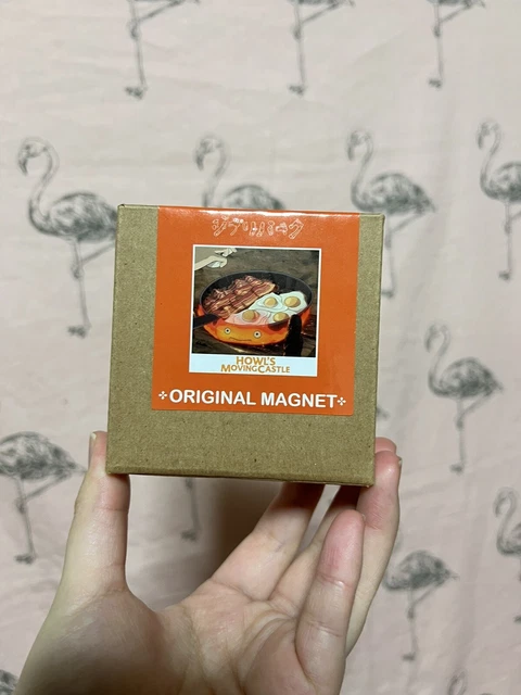 GHIBLI PARK ORIGINAL Howl’s Moving Castle Calcifer & Food Figure Magnet ...