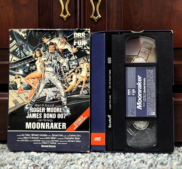 MOONRAKER &VHS& (CBS FOX), 1983, Drawer Box James Bond 007 Roger Moore ...