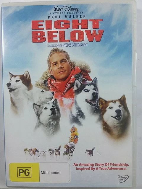 EIGHT BELOW DVD Walt Disney Paul Walker An Amazing Story of Friendship ...