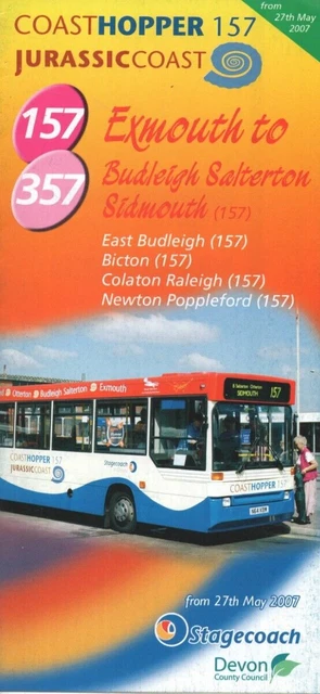 STAGECOACH BUS TIMETABLE - Coasthopper 157/357 - Exmouth-Sidmouth - May ...