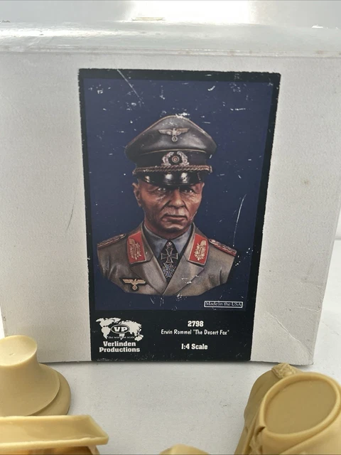 MODEL BUST KIT. - Erwin Rommel “The Desert Fox”. 1:4 Scale. Made In USA ...