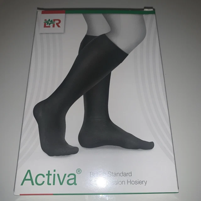 ACTIVA BELOW KNEE Compression Hosiery Class 1 Size Large Closed Toe ...