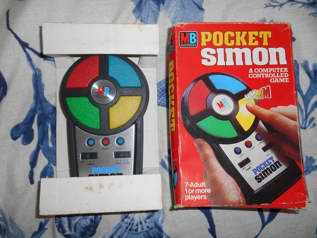 RETRO 1980'S MB Games Pocket Simon. WORKING, boxed £25.00 - PicClick UK