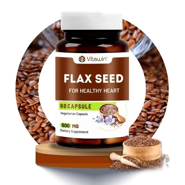VITAWIN FLAX SEED For Healthy Heart, Immunity & Joint Support - 60 ...