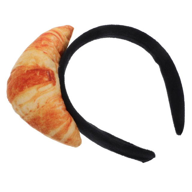 CROISSANT HAIR HOOP Simulation Food Party Headband Costume Headbands £5 ...