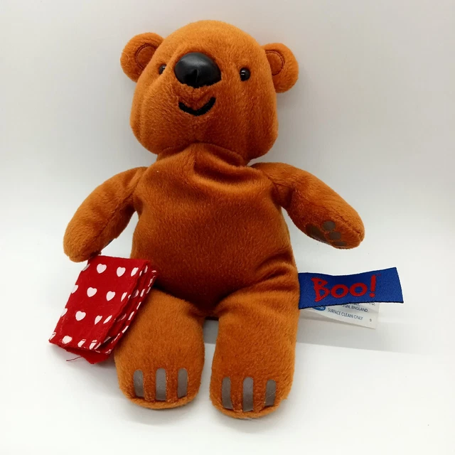 WHERE'S BOO! CBEEBIES Sleeping with Blankie 8" Soft Toy Plush Beanie ...