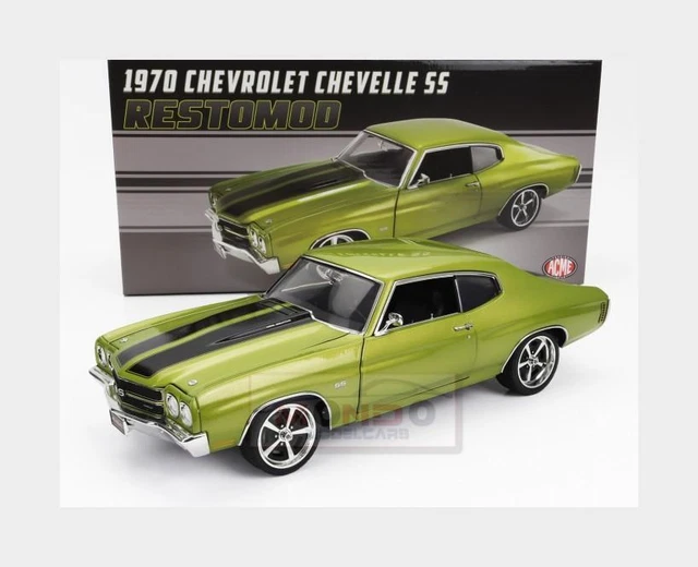 1:18 ACME MODELS Chevrolet Chevelle Ss Coupe Restomod 1970 Green Met ...