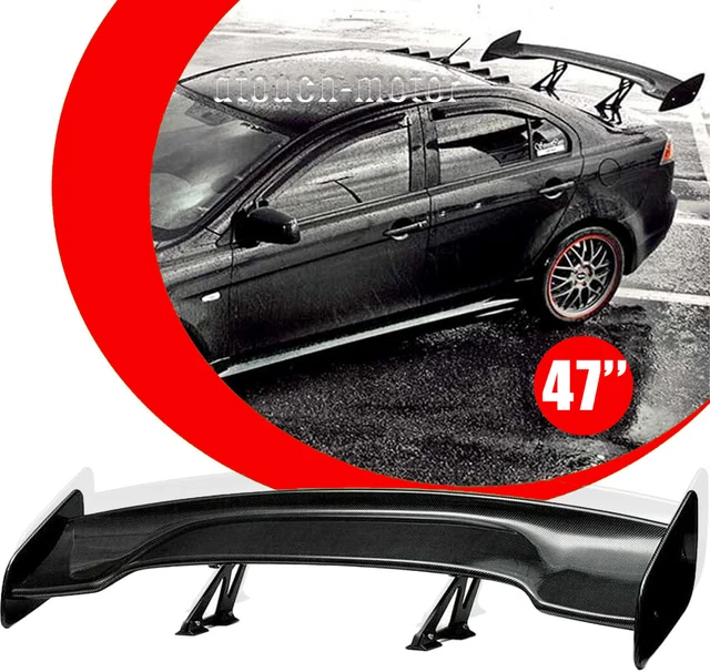 47'' UNIVERSAL REAR Spoiler GT Style Boot Trunk Racing Wing Carbon ...