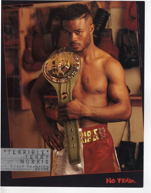 FEARLESS CLOTHING: RARE Boxing Terrible Terry Norris (USA) Card 1999 ...