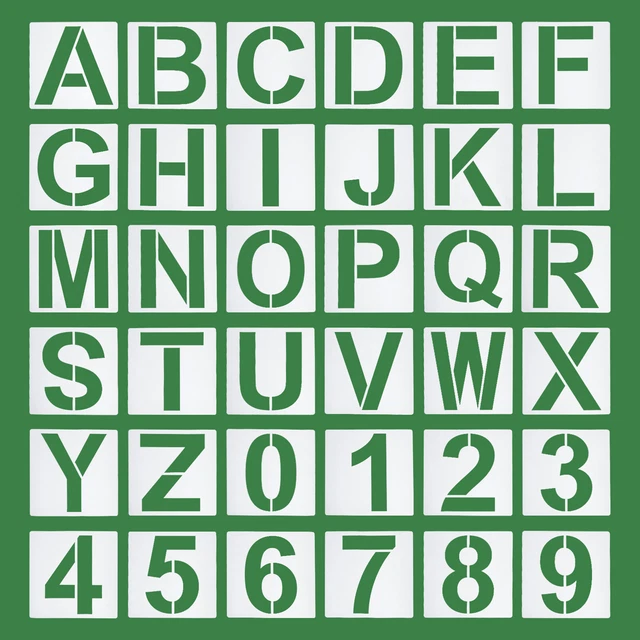 9 INCH LETTER Stencils Number Stencils, Alphabet Templates Numbers ...