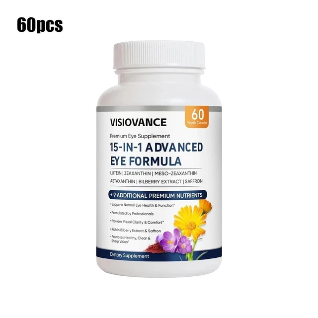 VISIOVANCE 15 IN 1 Advanced Eye Formula - Neurobella Eye Formula With ...