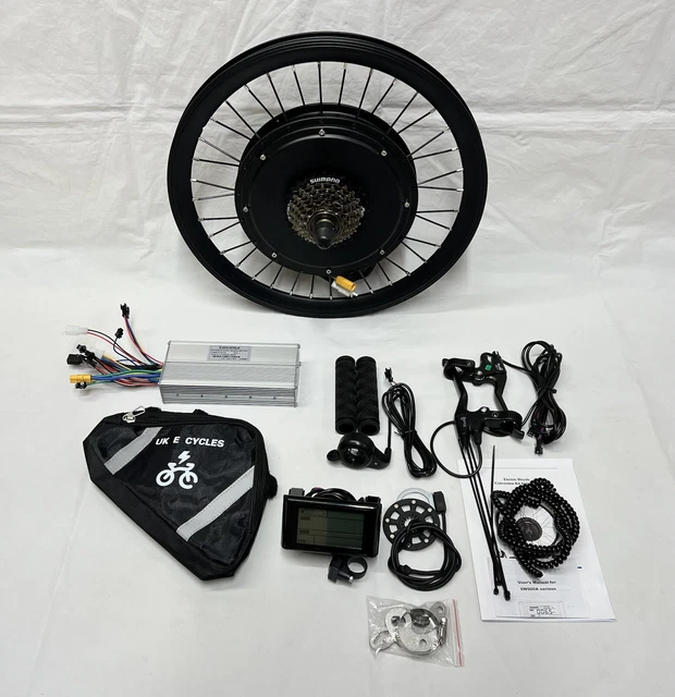 20& W1500 48V Ebike Umbausatz Hinterrad LCD Display 35mph + EUR 375,90 ...