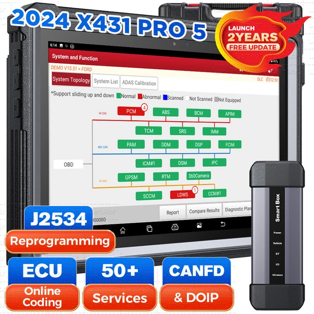 LAUNCH X431 PRO 5 Appareil diagnostics Scanners Programmation/Codage ...