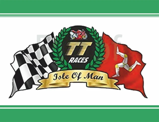 ISLE OF MAN TT RACES #s1183a SIGN 8 x 6" GARAGE SHED ALUMINIUM PLAQUE ...