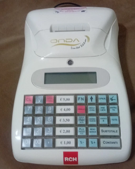 REGISTRATORE DI CASSA Onda Rch EUR 200,00 - PicClick IT